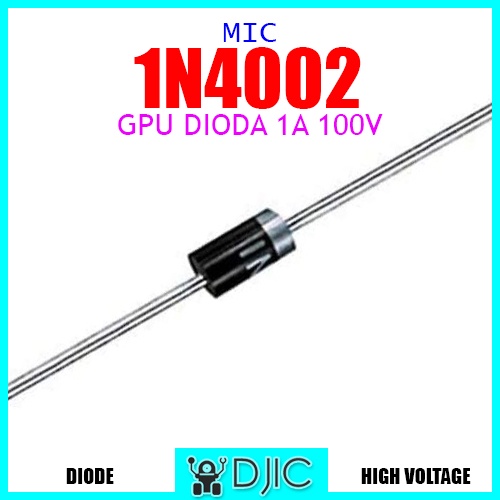 Jual Dioda 1N4002 IN4002 1A 100V Rectifier Diode MIC | Shopee Indonesia