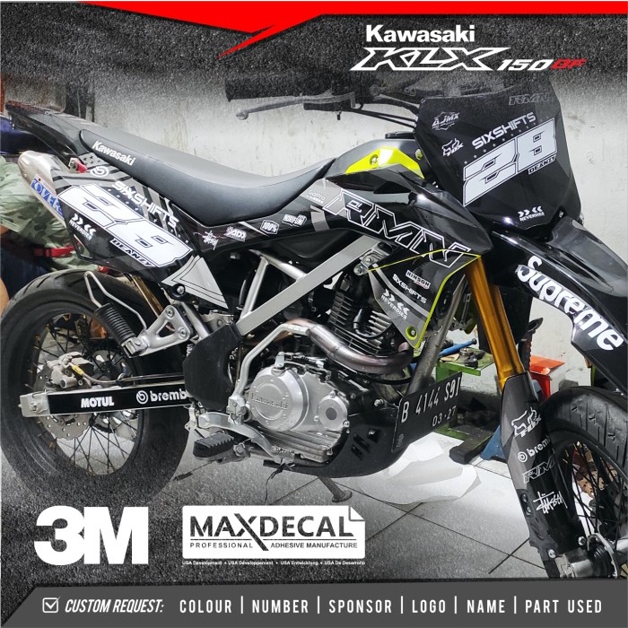Jual DECAL KLX BF 150 / Sticker decals klx / stiker decal klx A16 ...