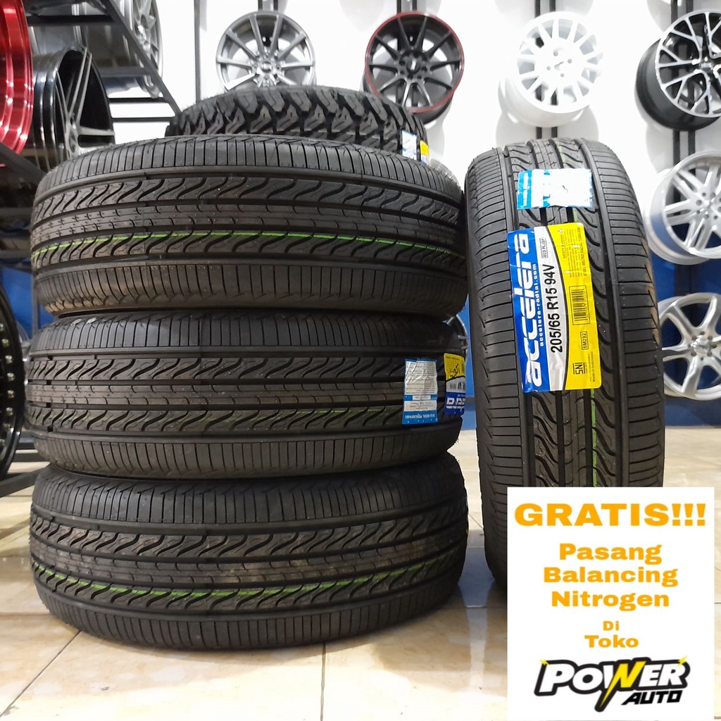 Jual ban tubles murah 205/65 r15 acceler eco plush, ban mobil innova ...