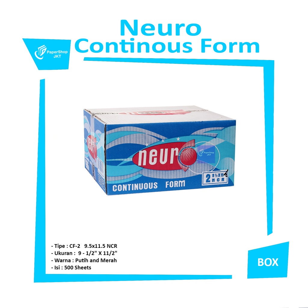 Jual NEURO - continous form 2 ply 9 1/2 x 11/2 ( K2/2 neuro ) ncr ...