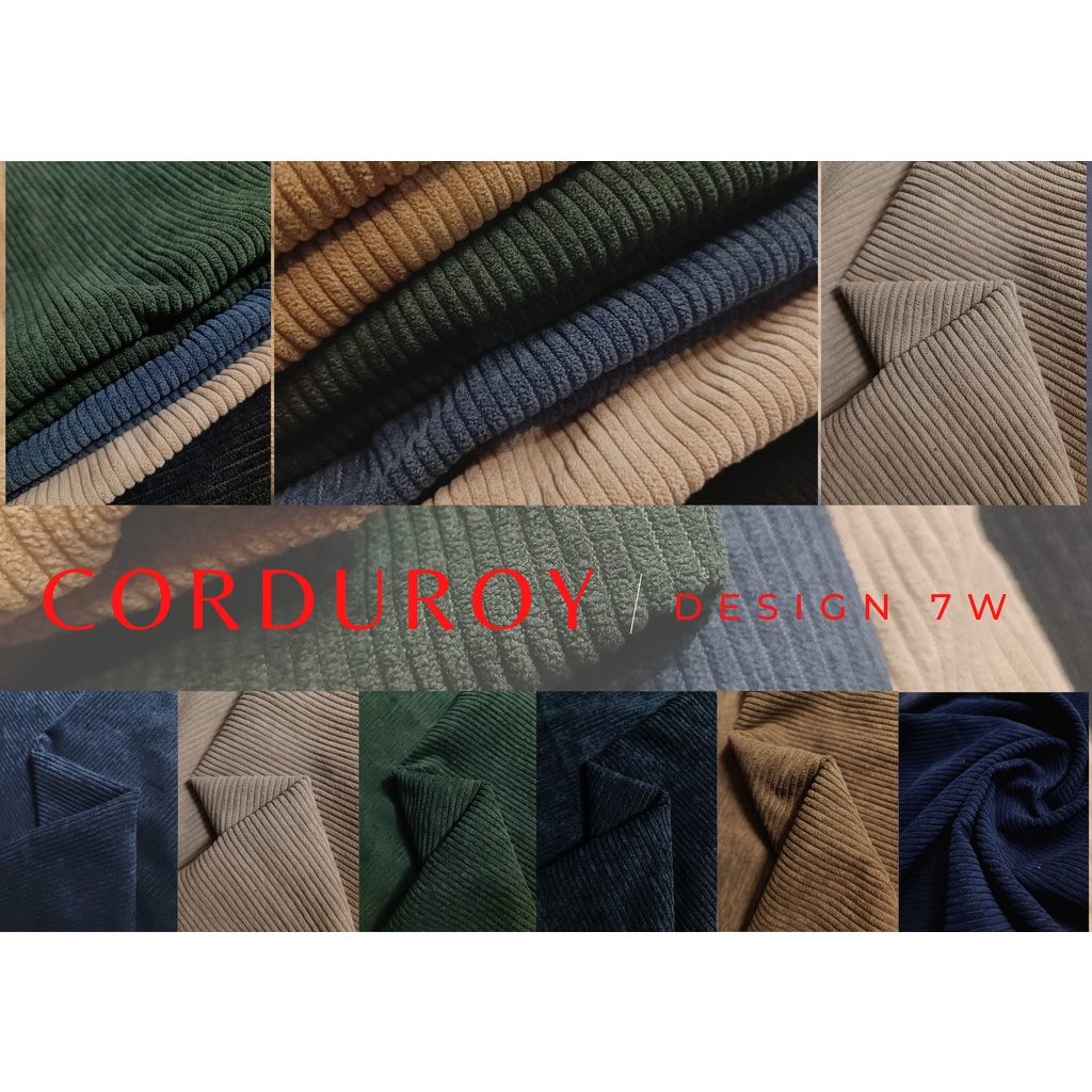Jual Kain Corduroy Poly Katun Corduroy Poly Katun Velvet Salur besar 7 ...