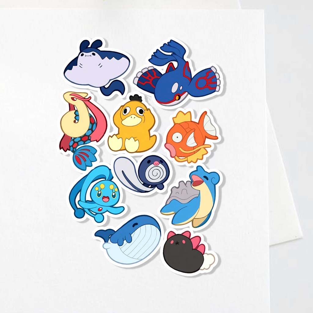 Jual Sticker Series Edition Pokemon Type Aesthetic Stiker Waterproof ...