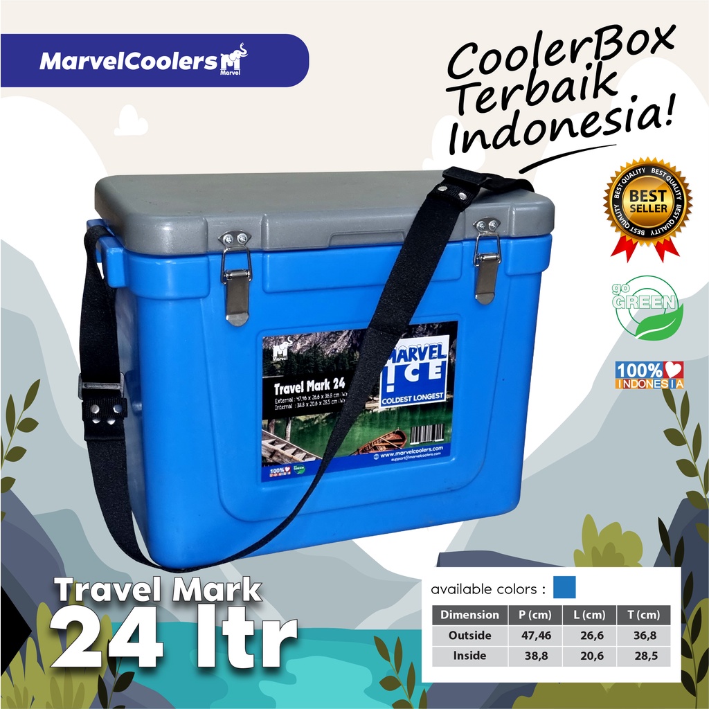 Jual MarvelCoolers 24 Ltr - Travel Mark (CoolBox - IceBox - Cooler Box ...