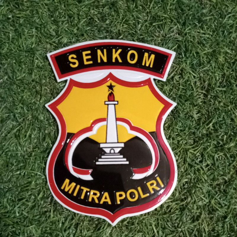 Jual stiker embos SENKOM LOGO ukuran 7,5x11 cm | Shopee Indonesia