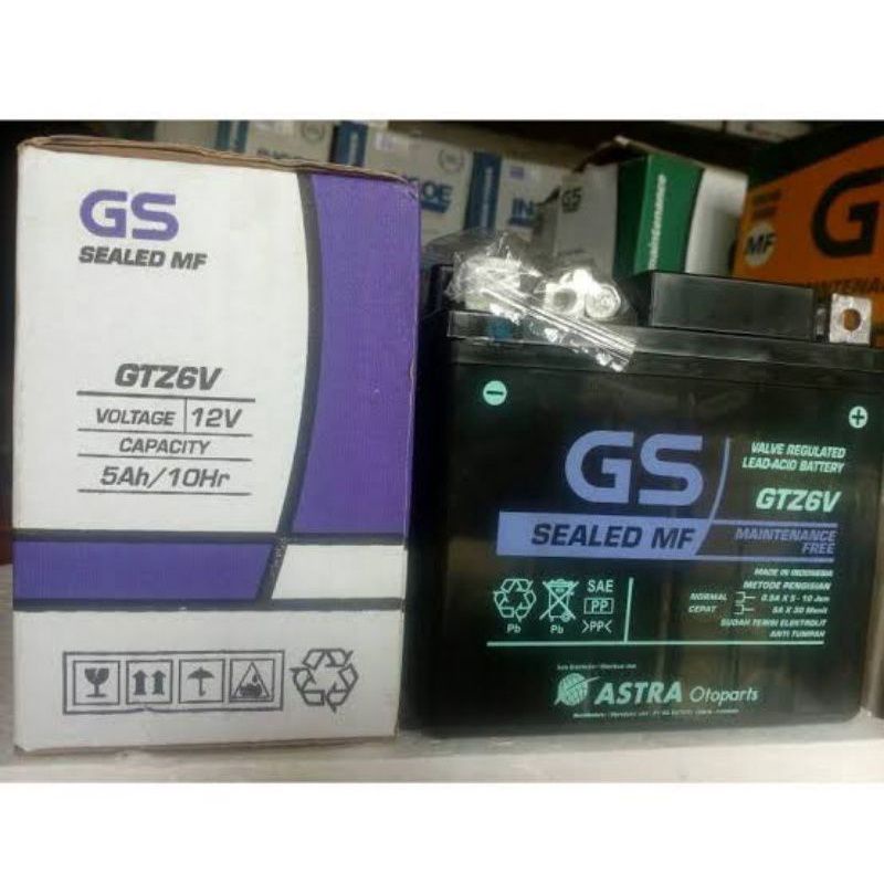 Jual AKI GS ASTRA ORIGINAL GTZ6V/ GTZ5S MIOM3.VARIO 12.150.NMAX.PCX.ISS ...