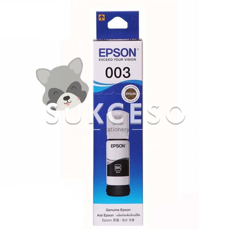 Jual Epson Tinta 003 Black 65ml / Isi Ulang Tinta Printer Hitam ...