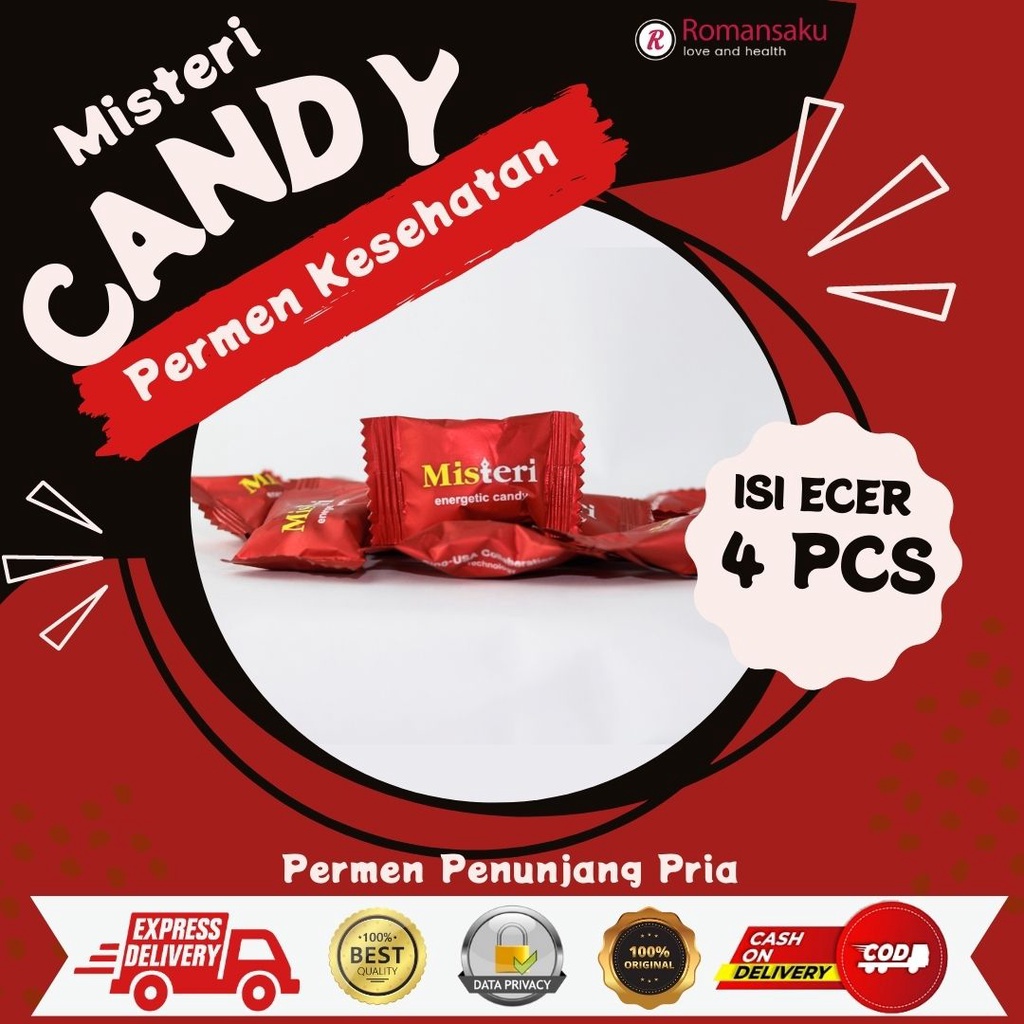 Jual Misteri Candy Original Harga Ecer 4 Pcs - Permen Suplement Herbal ...