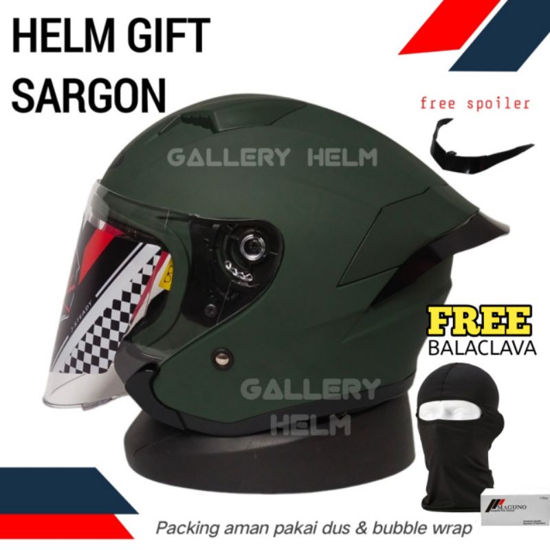 Jual HELM GIFT SARGON ARMY DOFF ORIGINAL HELM HALF FACE | MODEL NJS ...