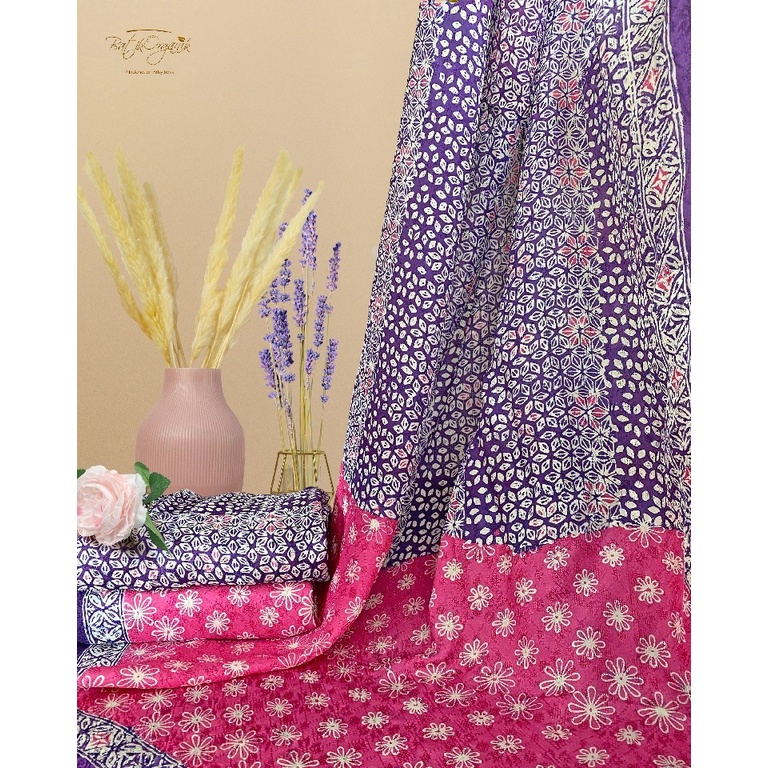 Jual KAIN BATIK VISCOSE TIGA WARNA/LEBIH CAP POLA BUNGA DAISY WAKATOBI ...