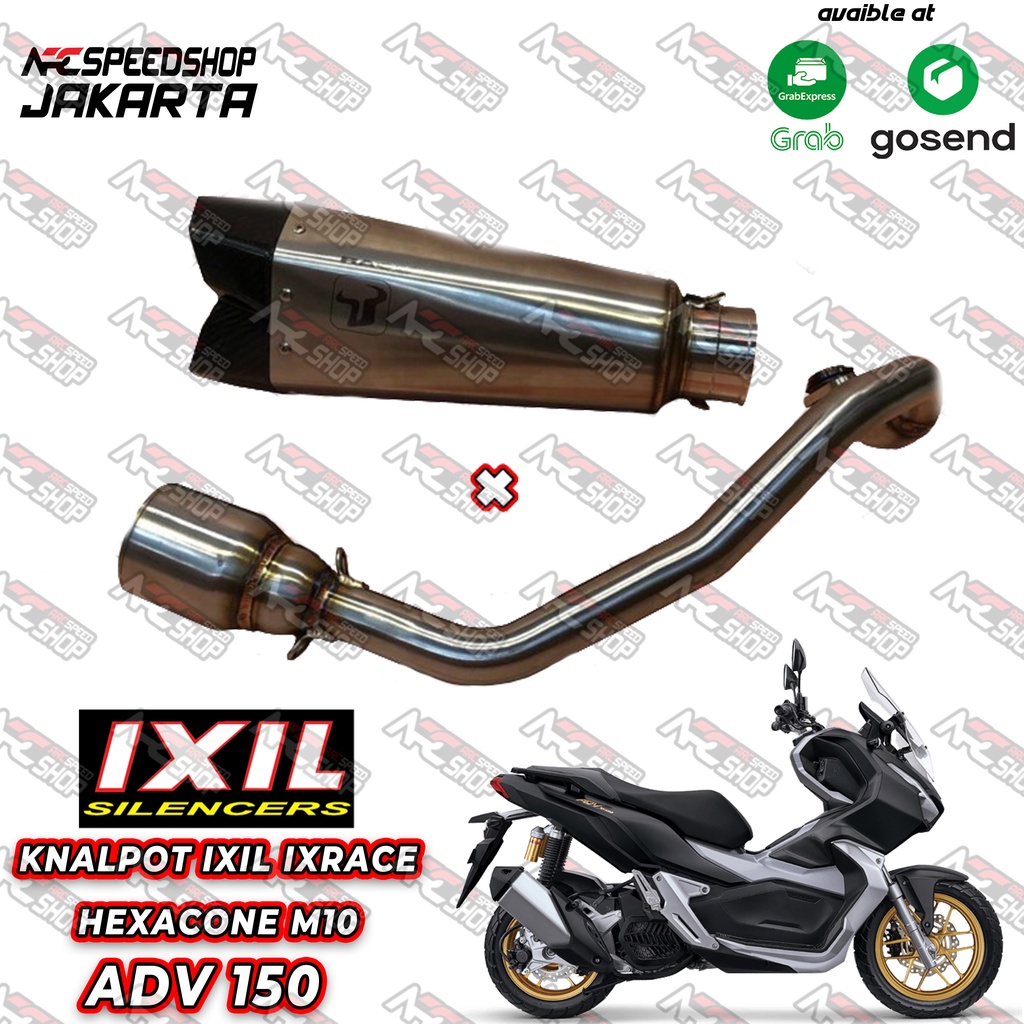 Jual Knalpot Ixil IXrace Hexacone Stainless ADV 150 Fullsystem Original ...