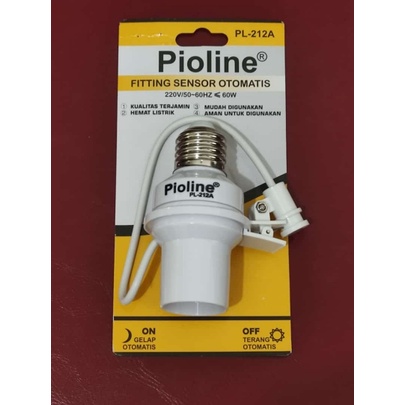 Jual Fitting sensor otomatis E27 Pioline PL-212A/ Fitting lampu ...