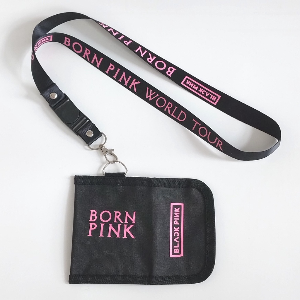 Jual BLACKPINK DOMPET KARTU TALI LANYARD BORN PINK WORLD TOUR HANGING ...