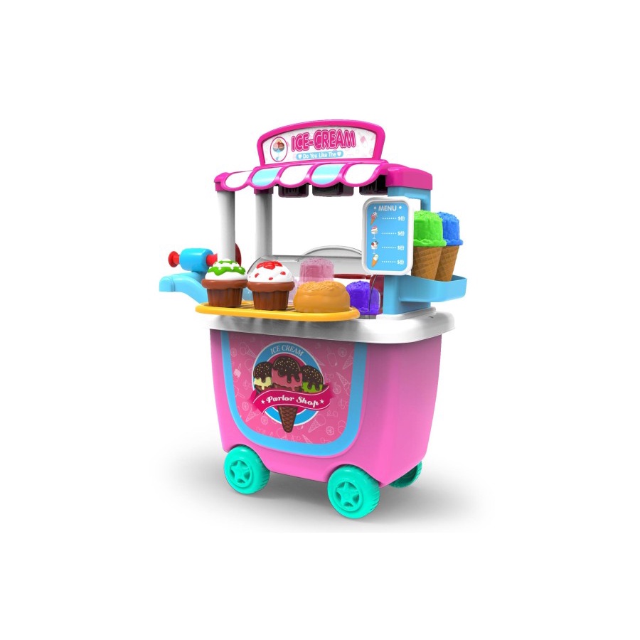 Jual Ice Cream Candy Cart Sweet Stroller Mainan Anak Gerobak Es Krim ...