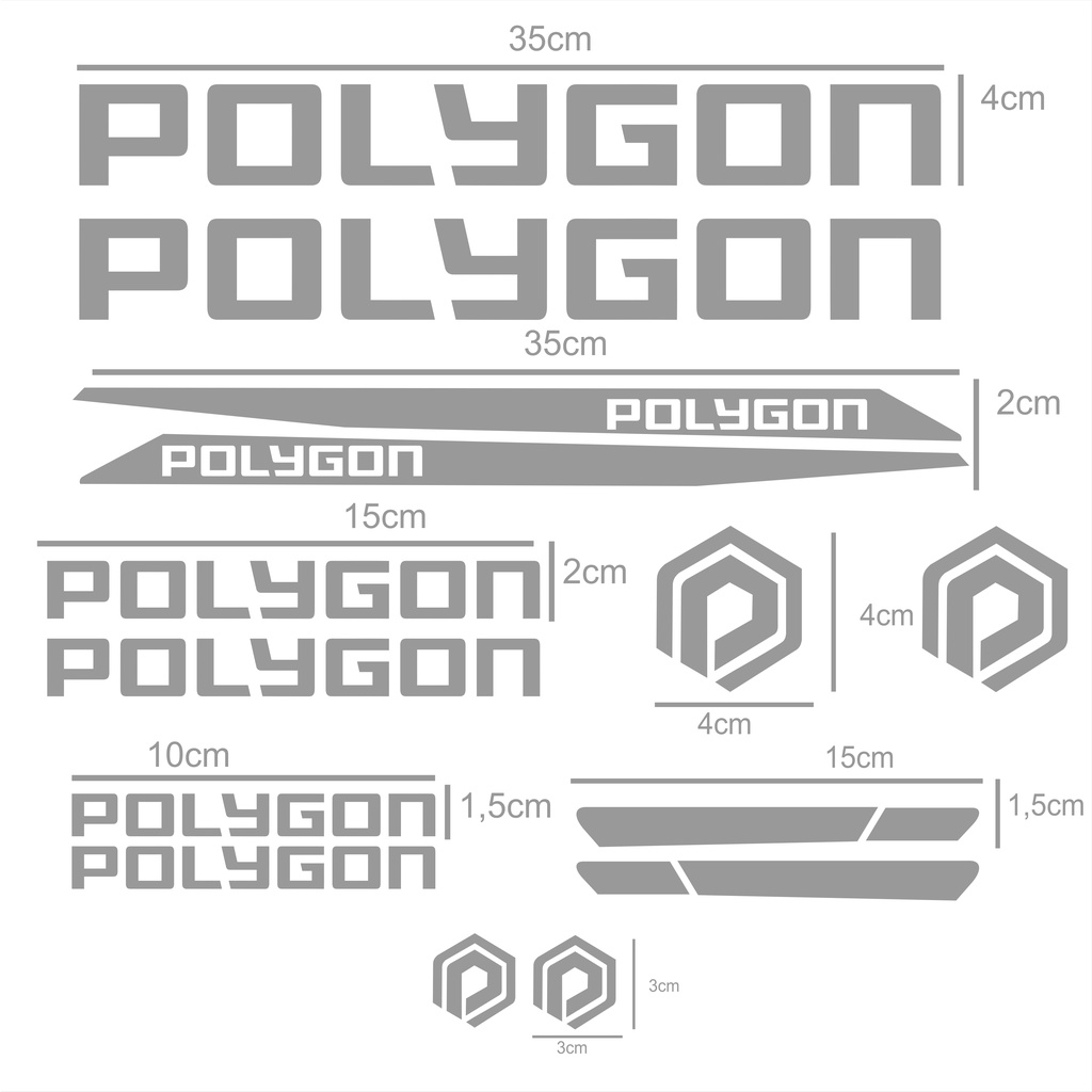 Jual Decal Stiker Cutting Sepeda Polygon, Sticker Bike MTB Balap ...