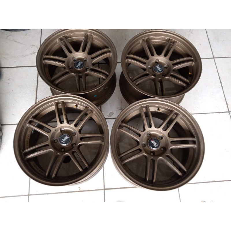Jual velg hsr boon ring 18 lebar velg 8,5 rata pcd 5x114,3 + ban accelera 235/55 bisa buat mobil ...