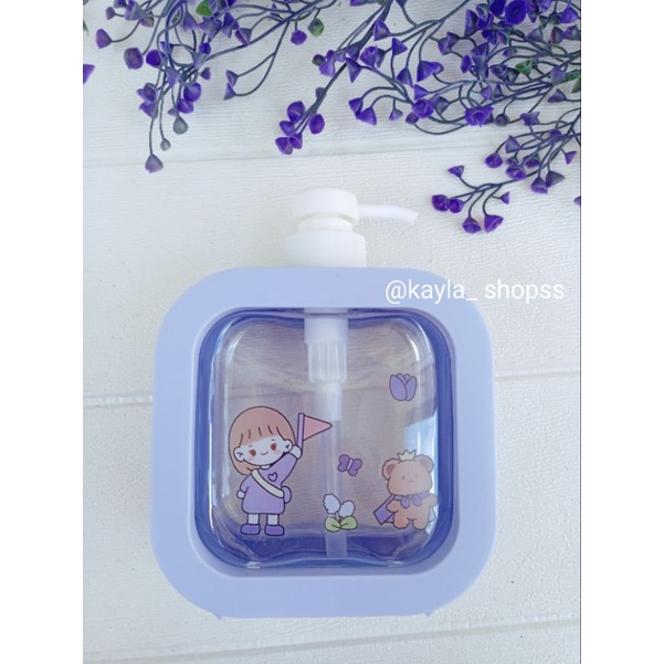 Jual botol sabun cair ungu lilac ala korea | Shopee Indonesia