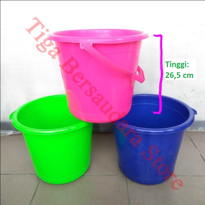 Jual Ember Plastik (4 Galon) / baskom / timba 15 liter murah bagus ...