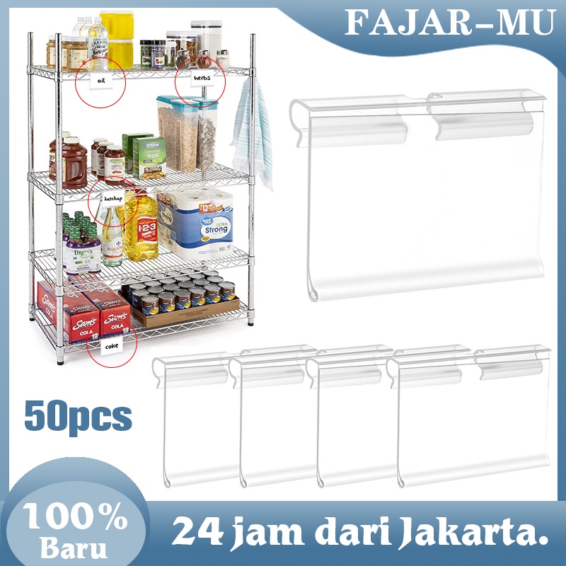 Jual 50 Pcs Label Harga Mika Tag Harga Pvc Price Tag Holder / Name Tag ...