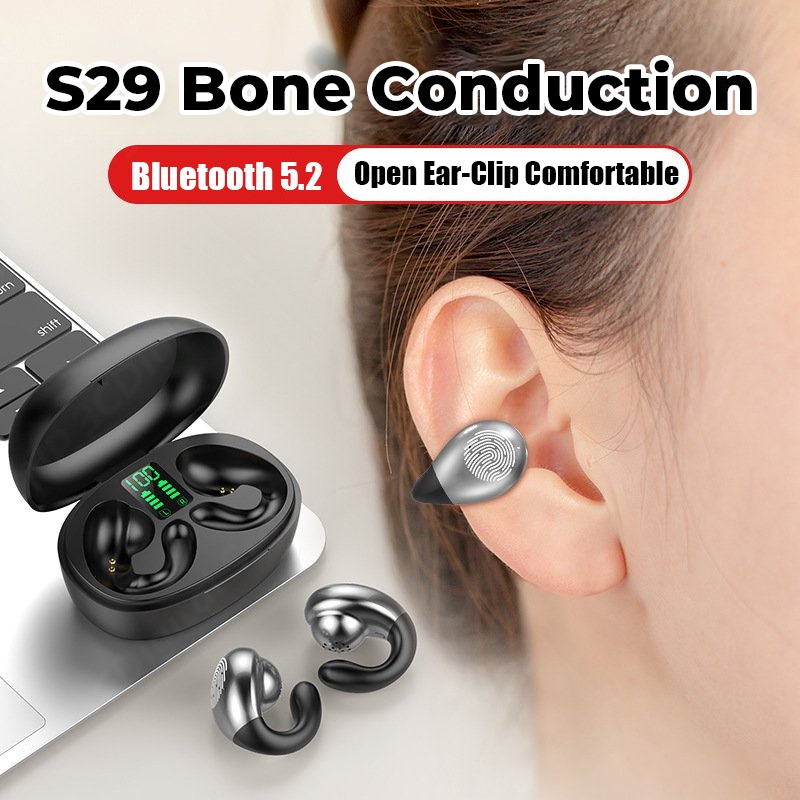 Jual COD S29 TWS Ambie Suara Konduksi Tulang Bluetooth 5.2 Earphone ...