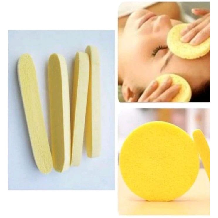 Jual Facial Sponge Stick 12 batang / Spins kentang wajah Hivey Stick ...