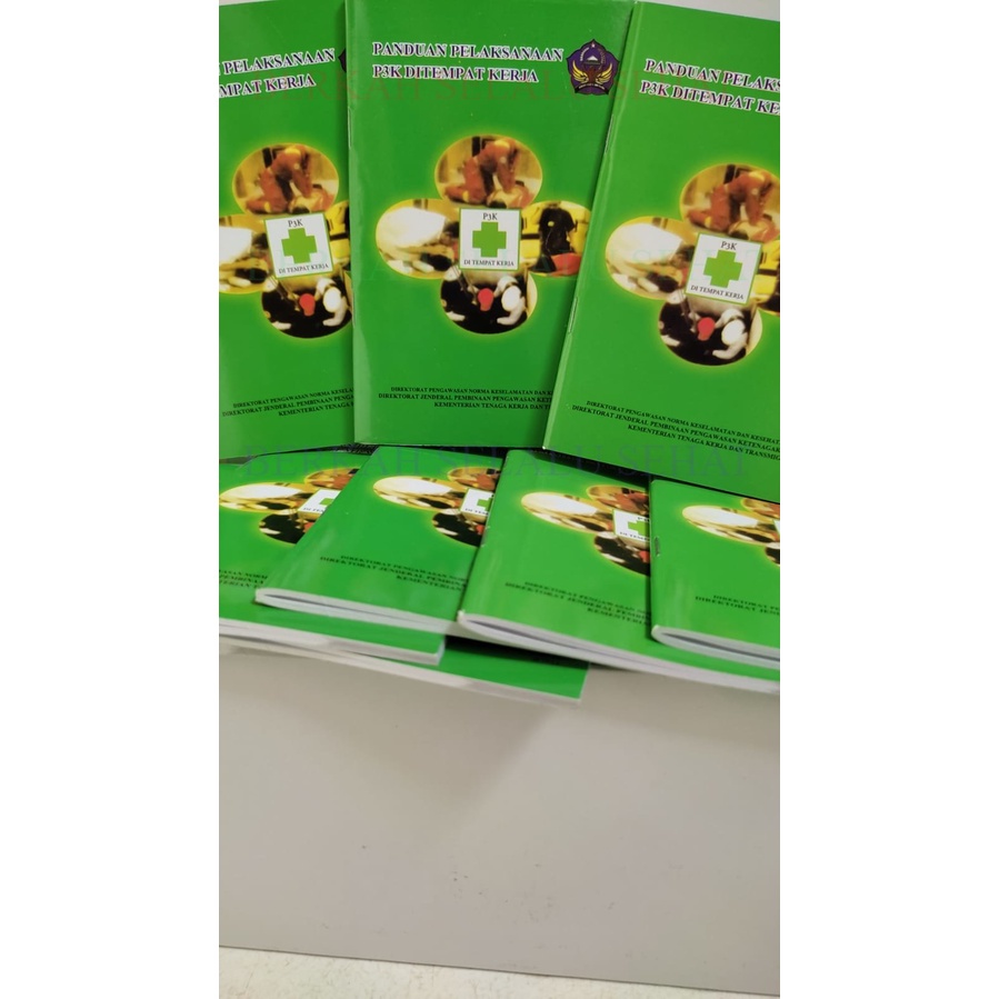 Jual Buku Panduan P3K di Tempat Kerja Hijau Bewarna | Shopee Indonesia