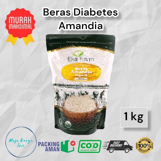 Jual Beras Diabetes Organik Amandia Eka Farm 1 kg | Shopee Indonesia