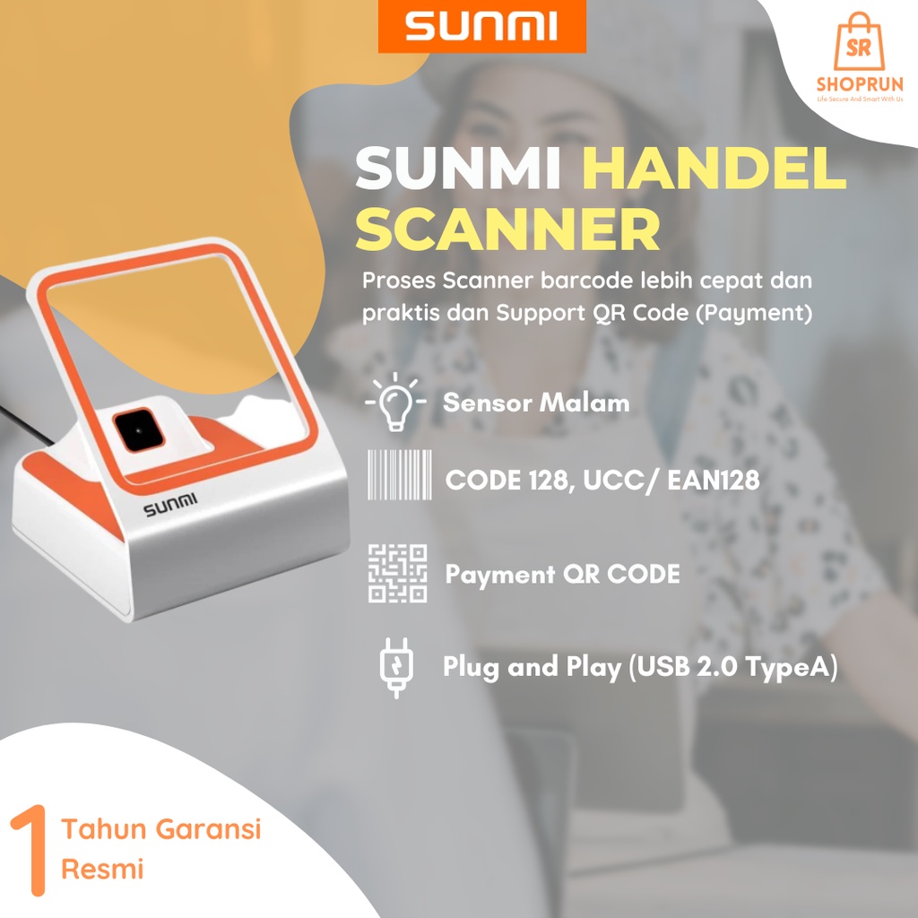 Jual BARCODE SCANNER / QR SCANNER MACHINE SUNMI BLINK QR CODE | Shopee ...