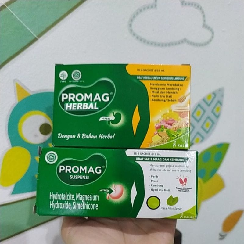 Jual PROMAG SUSPENSI / PROMAG HERBAL Box 6 sachet | Shopee Indonesia