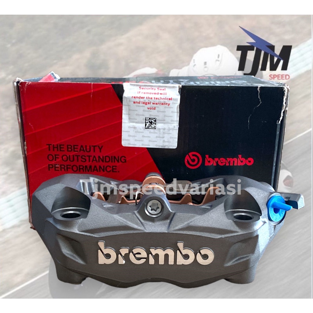 Jual Kaliper Brembo M432 M4 P32 100mm original Italy silver kanan | Shopee Indonesia