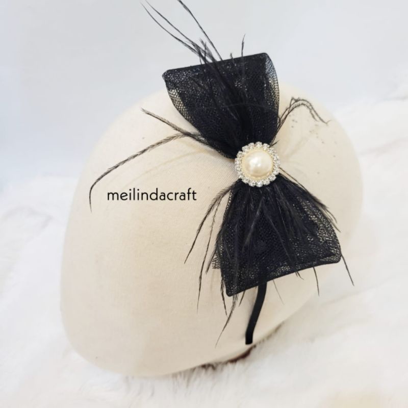 Jual Fascinator Bando pesta aksesoris pesta bando hitam CLEOPATRA BISA ...