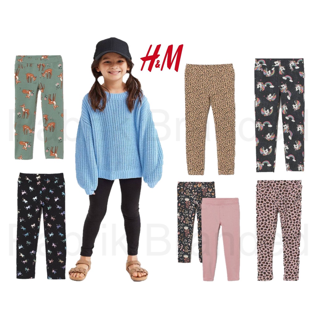 Jual Pabrik branded Hnm jegging girls kids 1 2 3 4 5 6 7 8 9 10 years ...