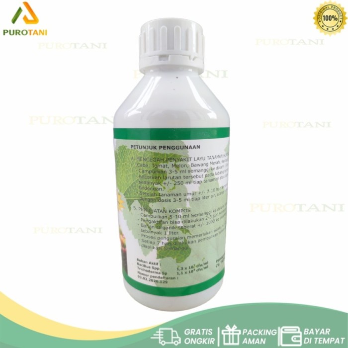 Jual Wtb06 Pupuk Dan Fungisida Hayati Semanggi Bacillus Sp Trichoderma ...