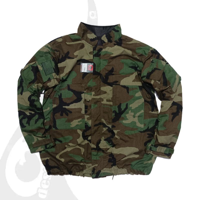 Jual JUMBO vintage jaket chemical camo woodland us military | Shopee ...