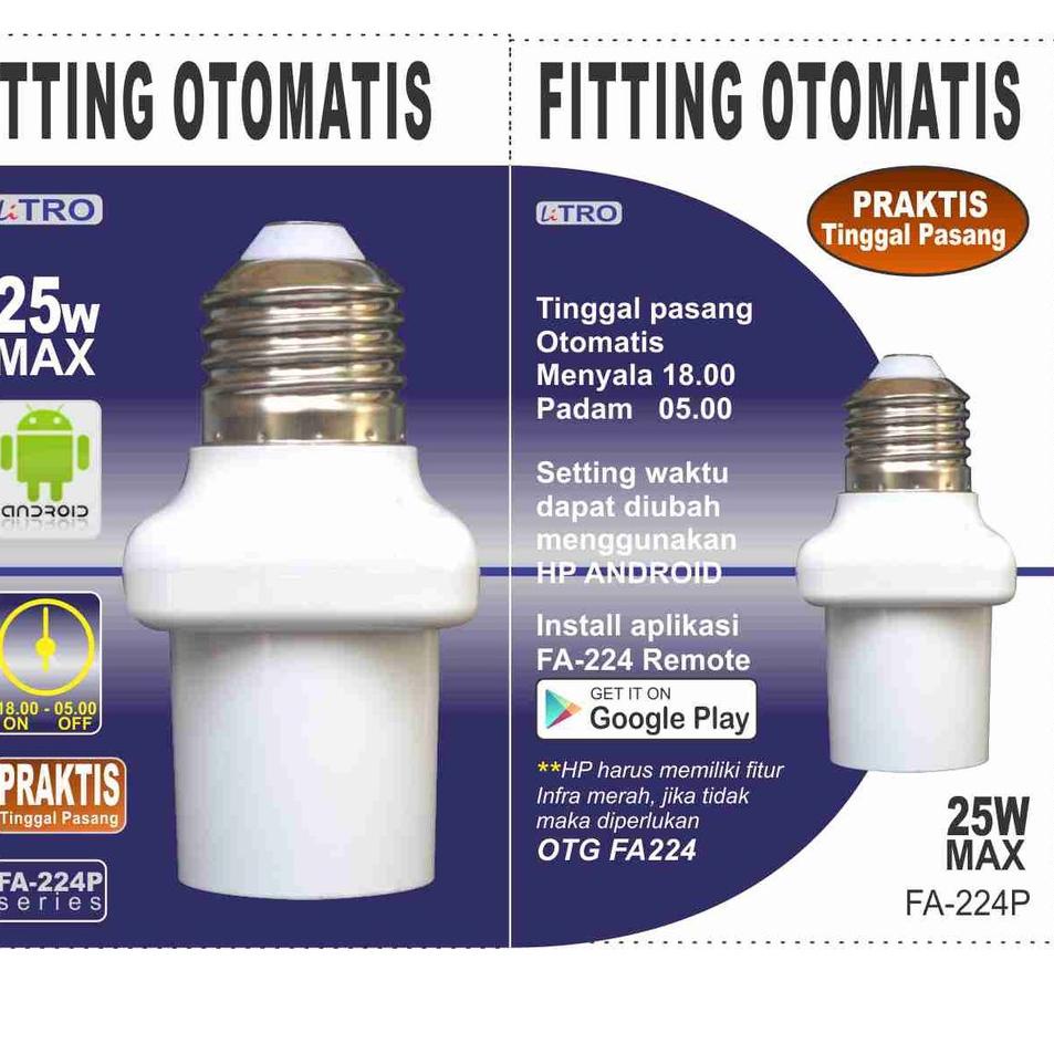 Jual Pabrik Resmi Fitting lampu otomatis dengan timer | Shopee Indonesia