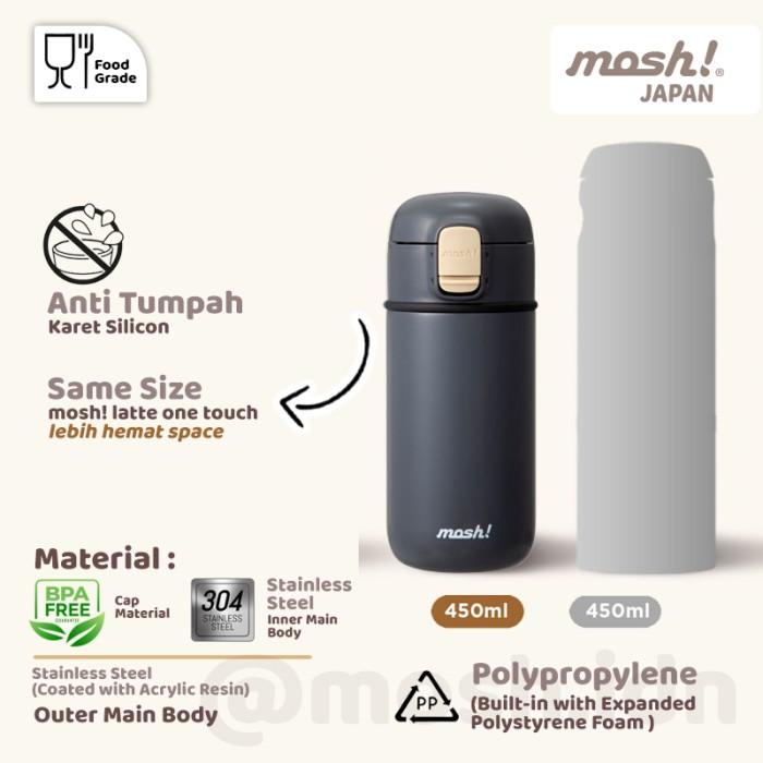 Jual Mosh! Latte One Touch - Botol Minum/ Tumbler 450Ml - Ivory 090 | Shopee Indonesia