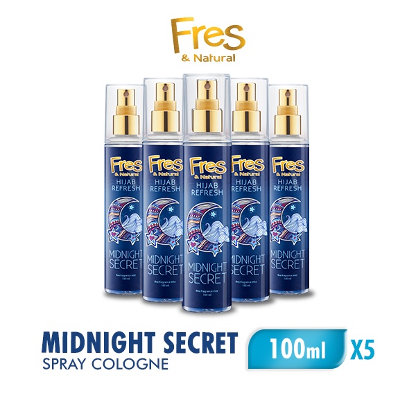 Jual Fres Natural Hijab Refresh Midnight Secret Spay Cologne 5 x 100 mL ...