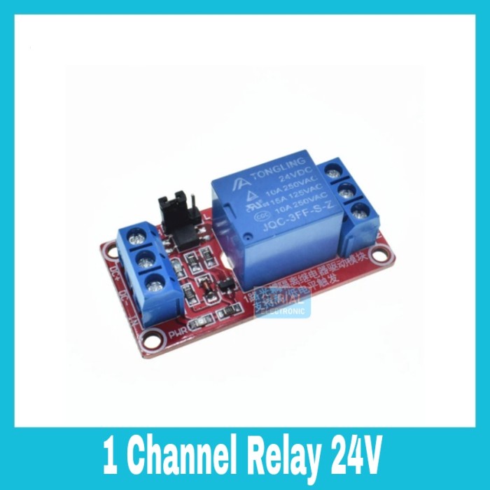 Jual 1 Channel Relay Module 24V High / Low Level Trigger | Shopee Indonesia