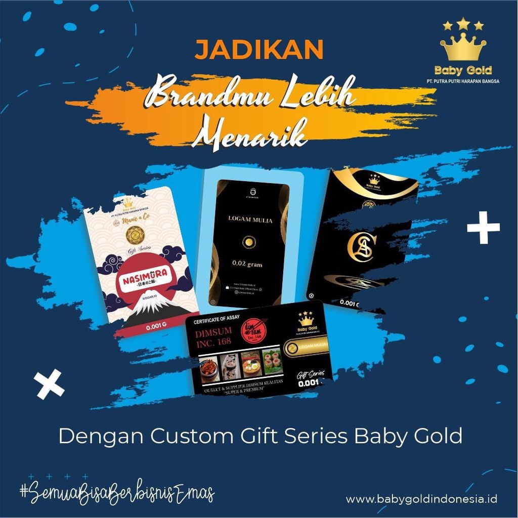 Jual Emas custom desain emas mini gold babygold 0,02 g / 0,05 g / 0,1g ...