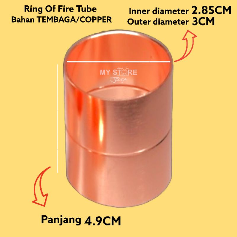 Jual Prisma Ring Of Fire Tube Tubes Tembaga Copper Effect Photo Foto ...