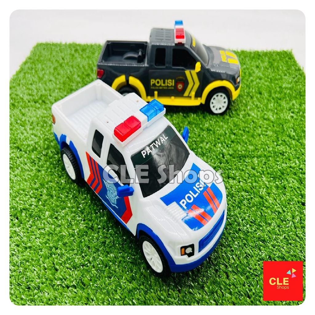 Jual Mainan anak mobil polisi double cabin/mobil mobilan police new ...