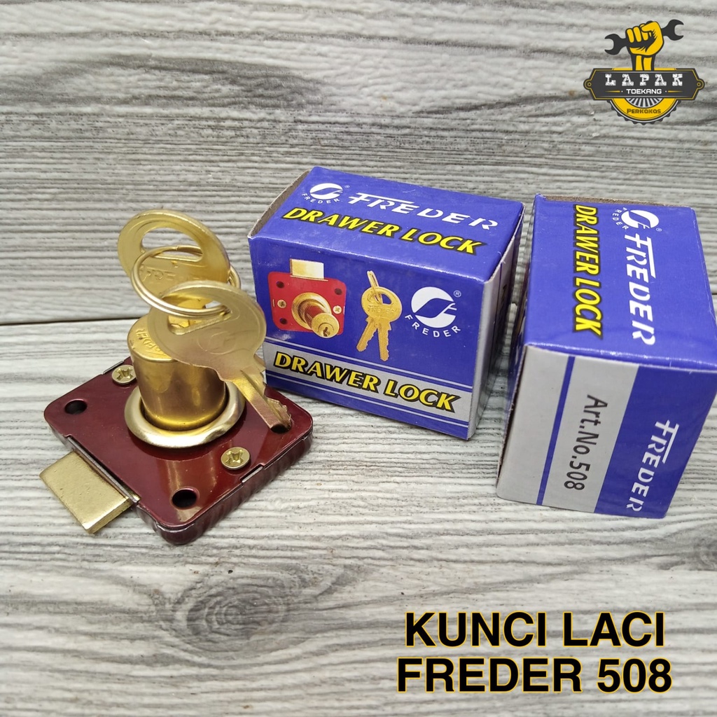 Jual Kunci Laci FREDER 508 16mm Kunci Lemari Loker Lock Kecil Model 808 ...