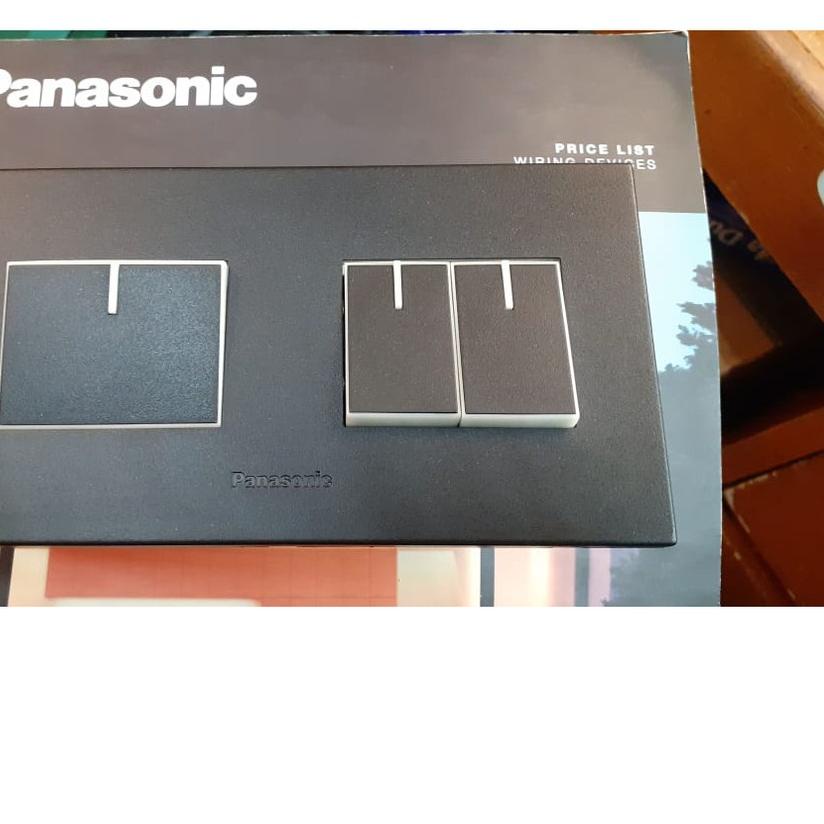 Jual Panasonic Style E Black Saklar 3 Gang (Seri + Engkel) / Triple ...