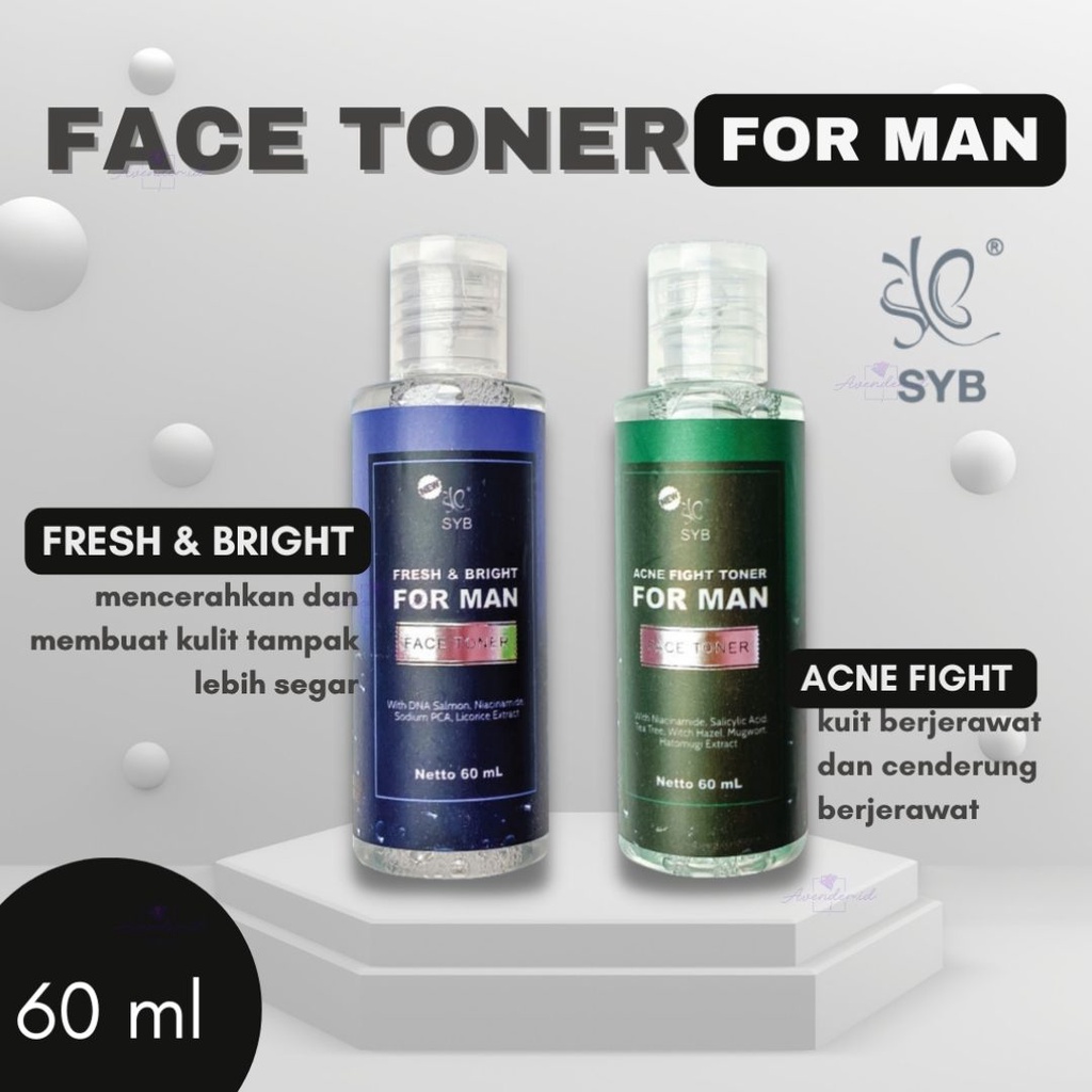 Jual (GET 1 GIFT) SYB FACE TONER 60ML BRIGHTENING & FRESH | ACNE FIGHT ...