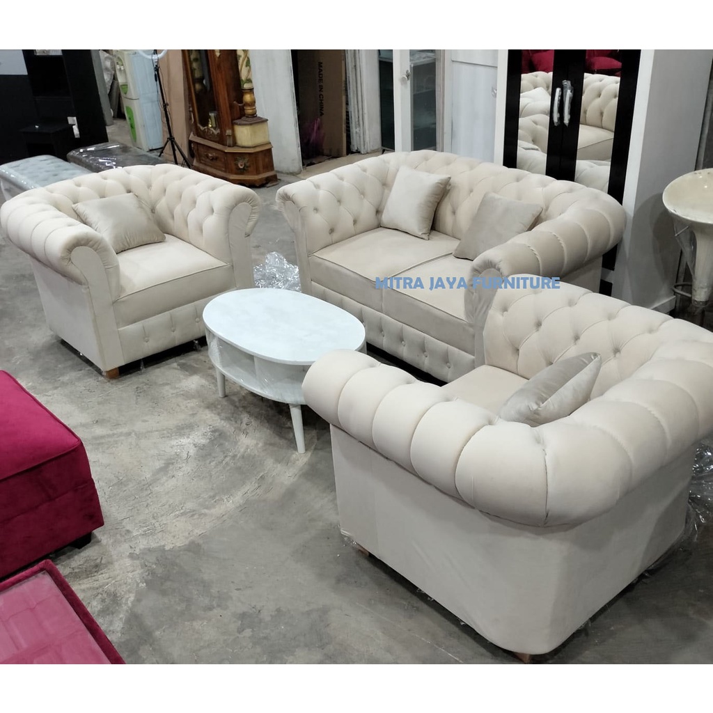 Jual Sofa Chesterfield 211 Sofa Minimalis 211 Sofa 211 Shopee Indonesia