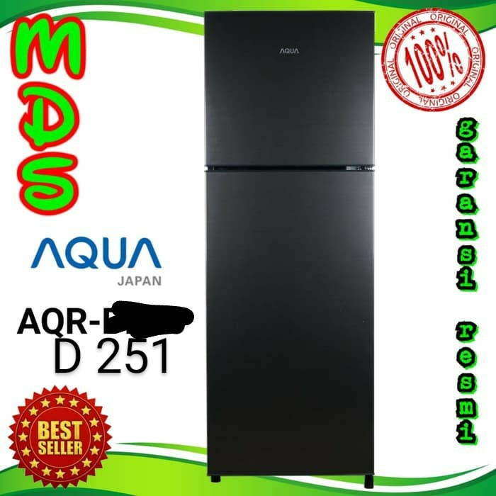 Jual KULKAS AQUA JAPAN AQR- D251 DS/LS LEMARI ES 2 PINTU NO FROST ORIGINAL | Shopee Indonesia