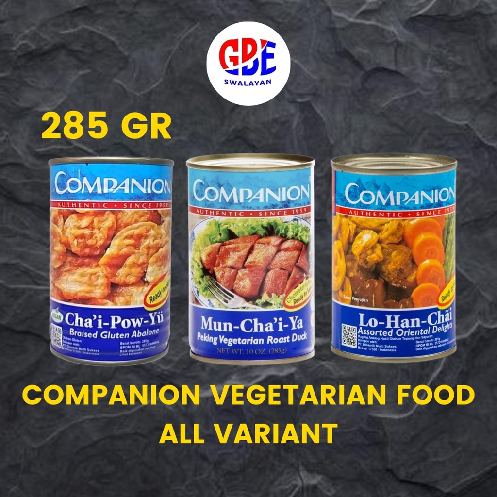 Jual COMPANION VEGETARIAN FOOD ALL VARIANT 285GR | COMPANION MAKANAN ...