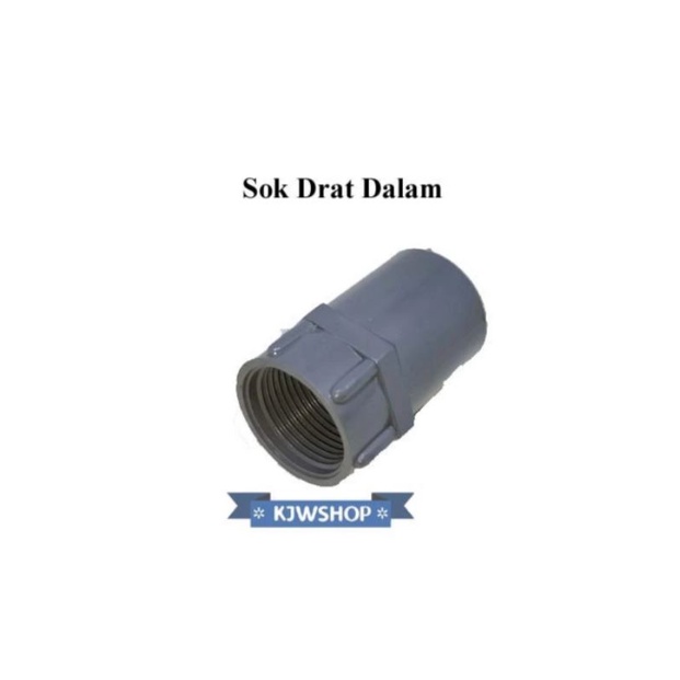 Jual Fiting Pipa Pvc Plastik Sok Drat Dalam 3/4" PVC Socket Pipa PVC 3/ ...