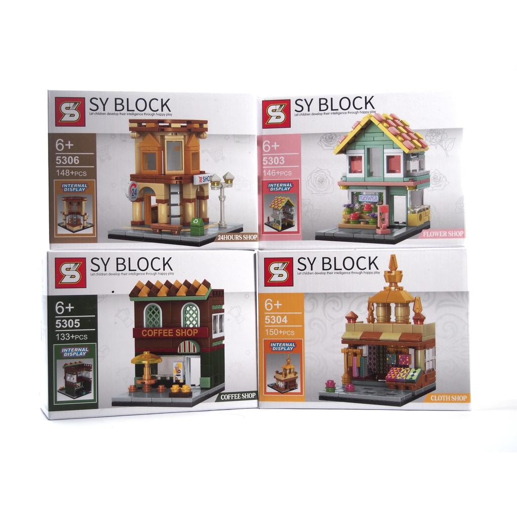 Jual Mainan Lego Alternatif SY Blocks Shop Cities Kompatibel Dengan ...