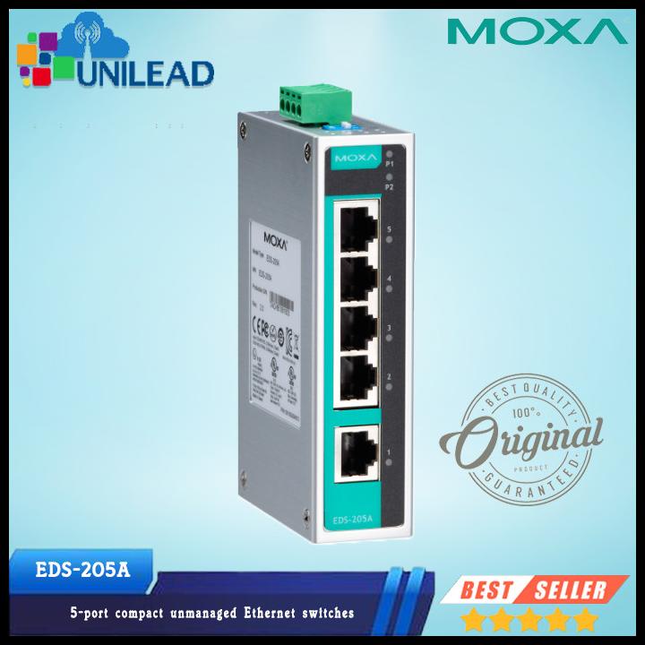 Jual Terbaru Moxa Eds-205A Series 5-Port Unmanaged Ethernet Switches ...