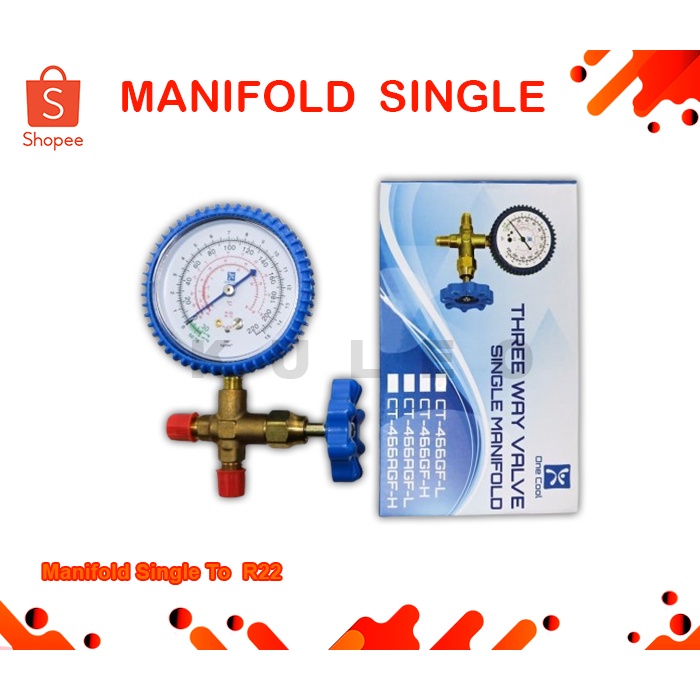 Jual MANIFOLD SINGLE AC R22 - manifold single - Testing Manifold R22 ...